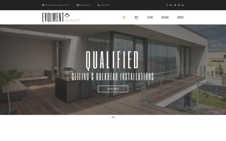 Evolwent - Interior Design Responsive Modern HTML Website Template - Template Witch