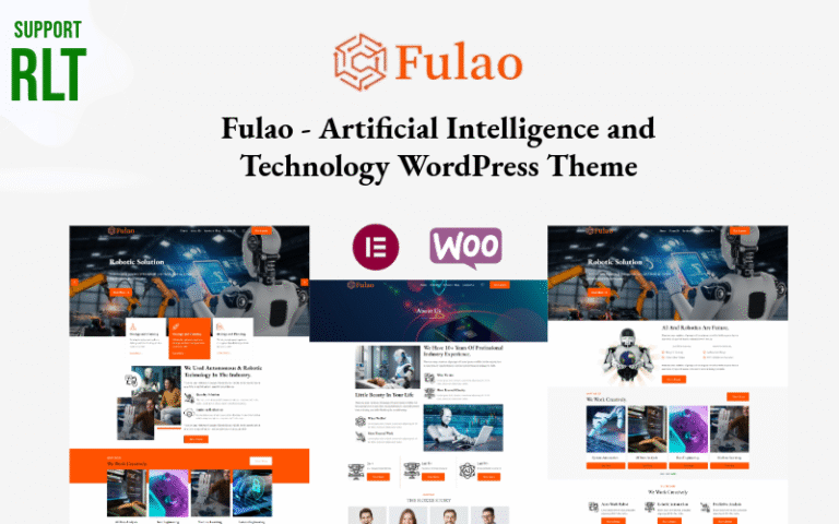 Fulao - Artificial Intelligence and Technology WordPress Theme | WordPress Theme for Software ...