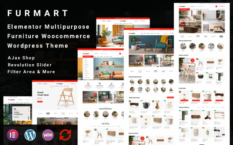 FurMart - Elementor Multipurpose Furniture Woocommerce Wordpress Theme - Template Witch