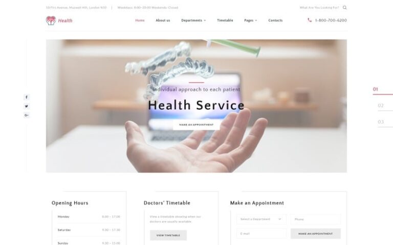 Health - Clinic Multipage HTML5 Website Template - Template Witch