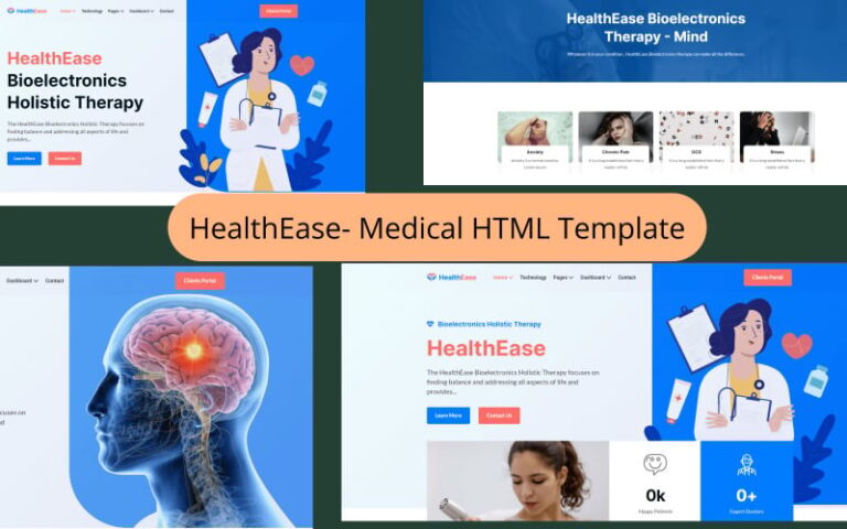 HealthEase- Medical HTML Template - Template Witch