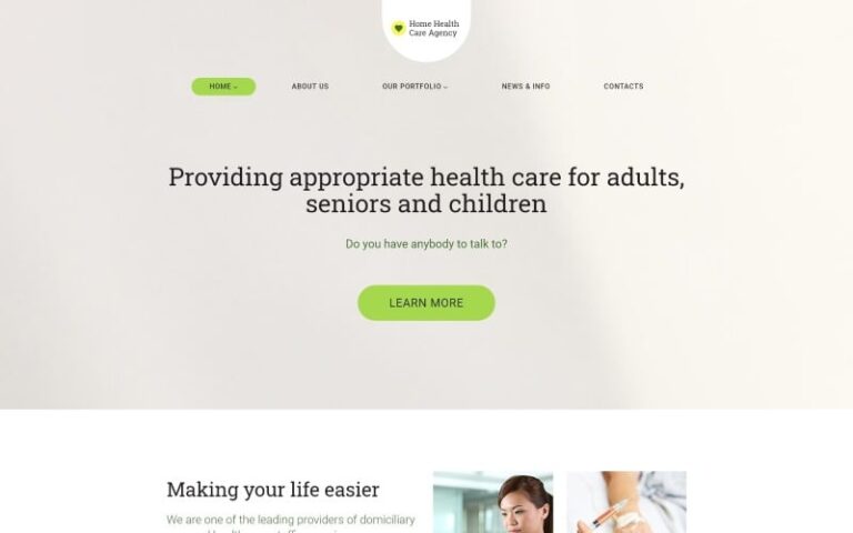 Home Health Care WordPress Theme - Template Witch