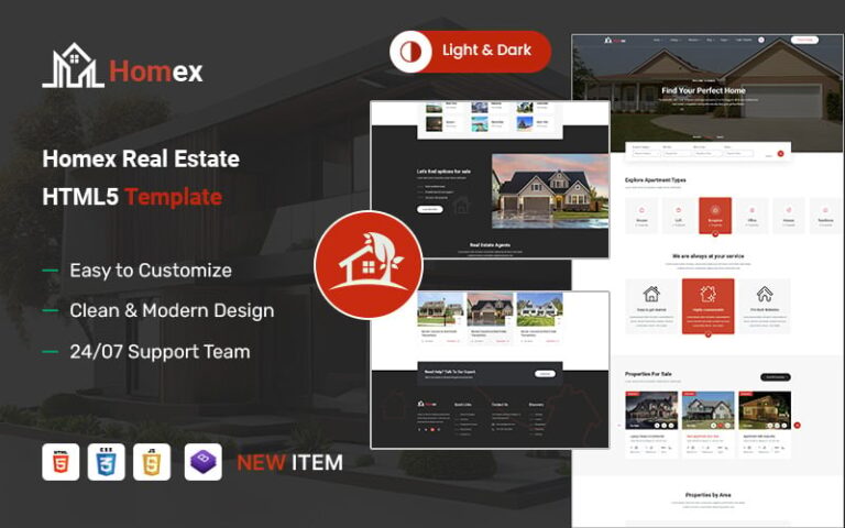 Homex - Real Estate HTML5 Template - Template Witch