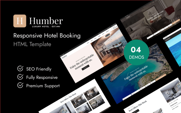 Humber - Responsive Hotel Booking HTML Template - Template Witch