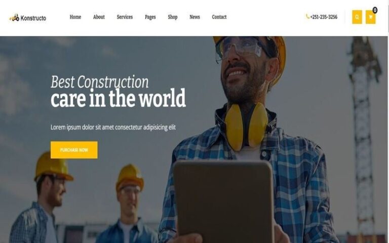 Konstructo Construction || Responsive HTML 5 template - Template Witch