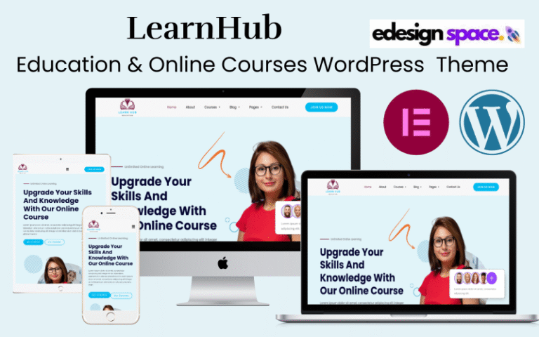 LearnHub - Education & Online Courses WordPress Theme - Template Witch