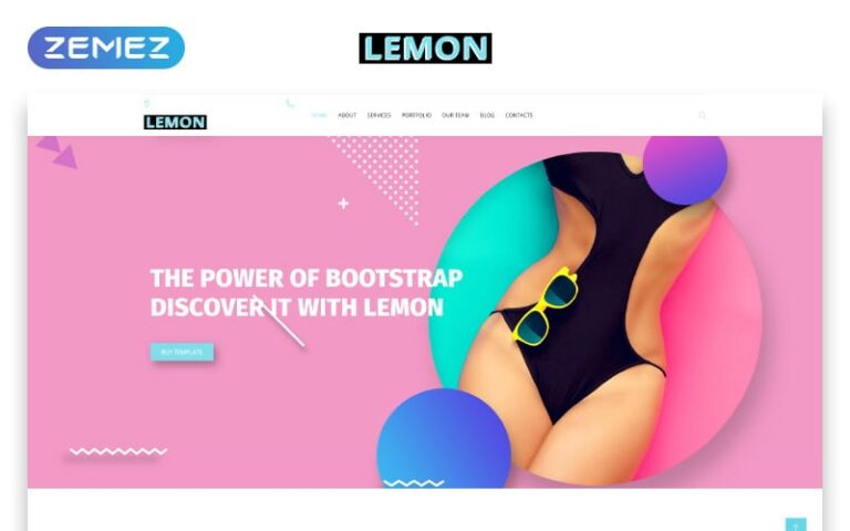 Lemon - Design Company Responsive HTML Website Template - Template Witch