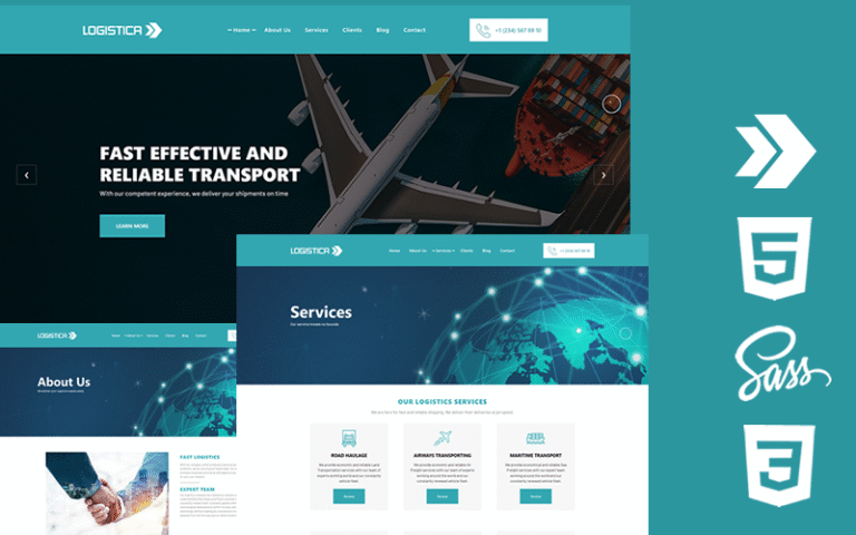 Logistica Html5 Css3 Theme Website Template - Template Witch