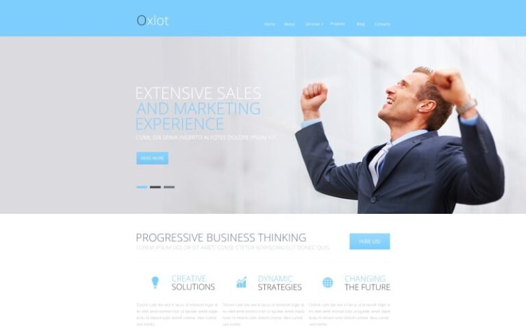 Marketing Agency Responsive Website Template - Template Witch