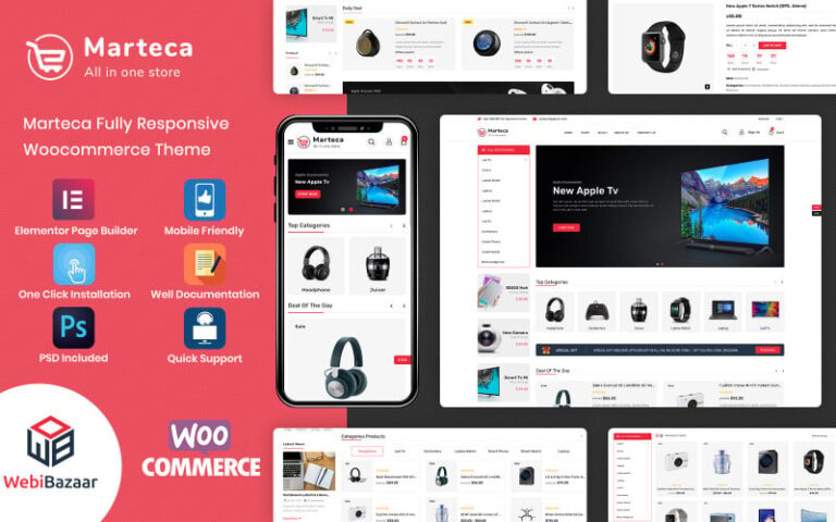 Marteca - Multipurpose Responsive WooCommerce Theme - Template Witch