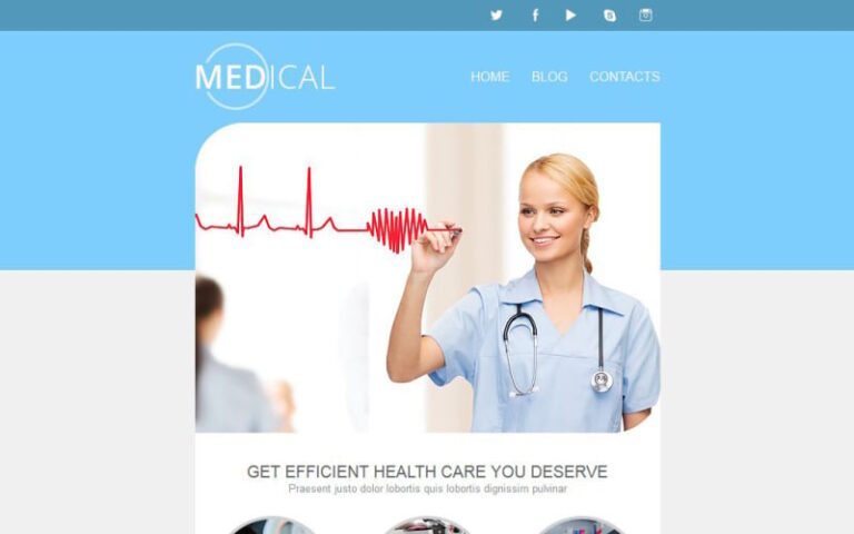 Medical Responsive Newsletter Template - Template Witch