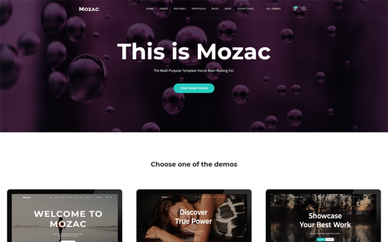 Mozac - Multipurpose HTML5 Website Template - Template Witch