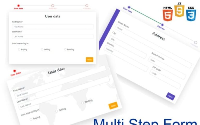 Multi Step Form: Working Paginated Form to Include in Any Web Page ...