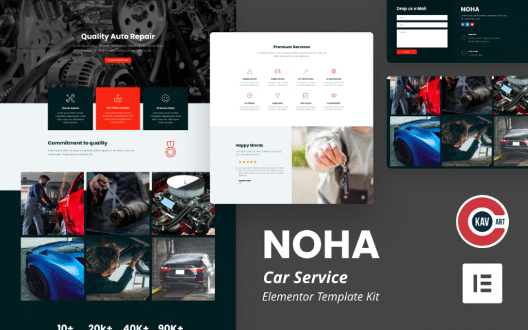 Noha - Car Service Elementor Kit - Template Witch