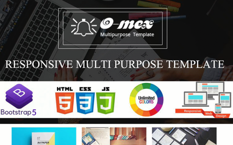 Omex Responsive Multipurpose Website Template - Template Witch