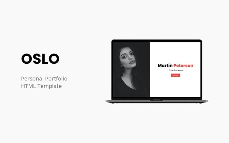 Oslo - Premium Personal Portfolio Template - Template Witch