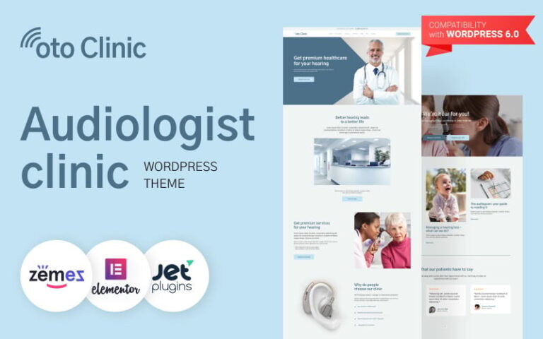 OTO Clinic - ENT Specialist WordPress Theme - Template Witch
