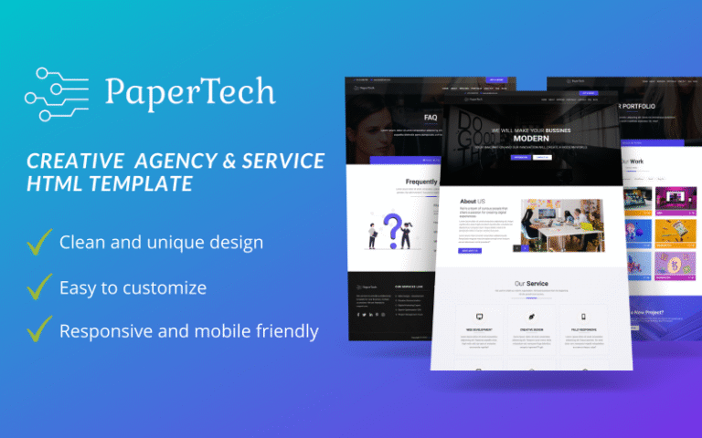 PaperTech- IT Solutions & Multi-Purpose HTML5 Website Template - Template Witch