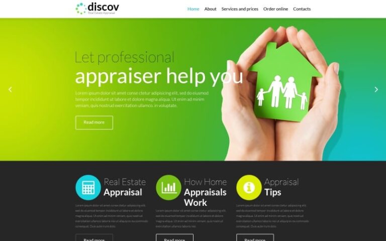 Real Estate Agency Responsive Website Template - Template Witch