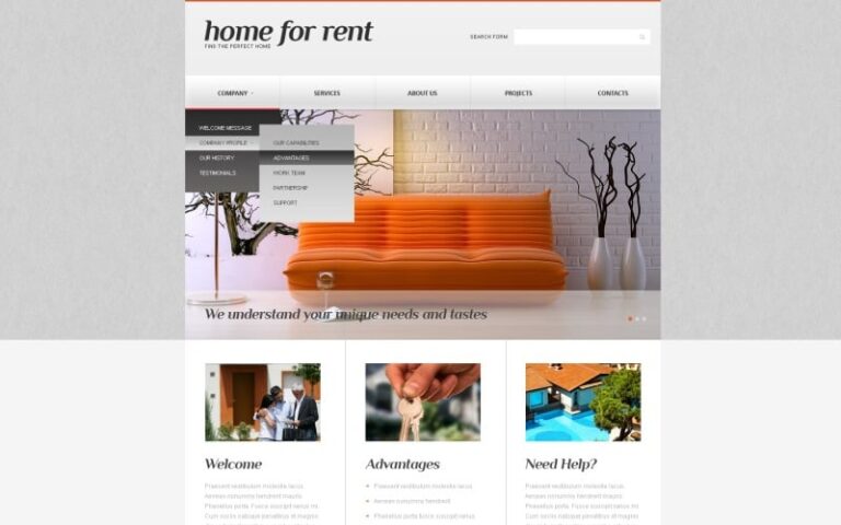 Real Estate Responsive Website Template - Template Witch