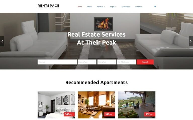Real Estate Responsive Website Template - Template Witch