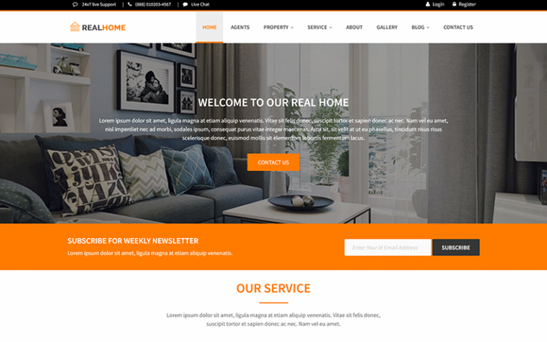 RealHome - Real Estate HTML5 Responsive Template - Template Witch