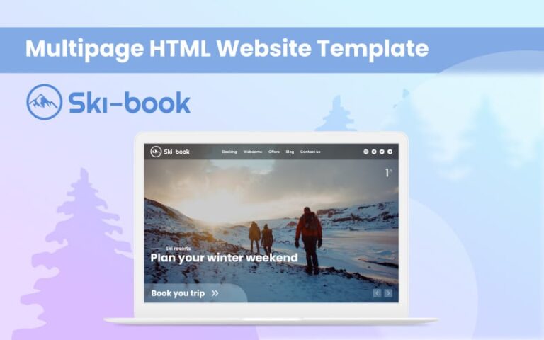 Ski-book — Ski Multipurpose HTML Website Template - Template Witch