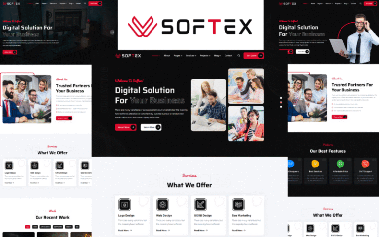 Softex - Software and Digital Agency HTML5 Template - Template Witch