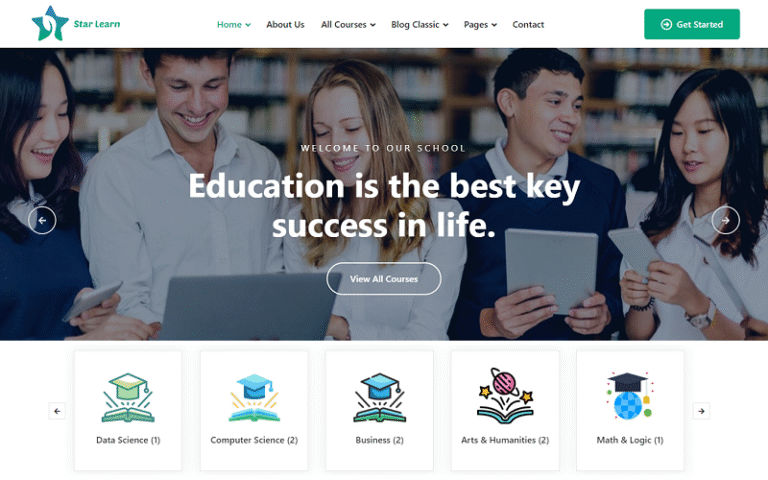 Star Learn - School, College, University, LMS, and Online Course Education Elementor WordPress ...
