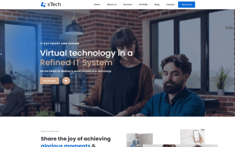 sTech - Technology IT Solutions HTML5 Template - Template Witch