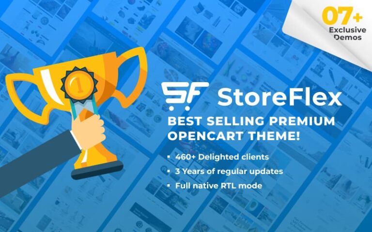 StoreFlex - Responsive Multipurpose Template + RTL OpenCart Template - Template Witch