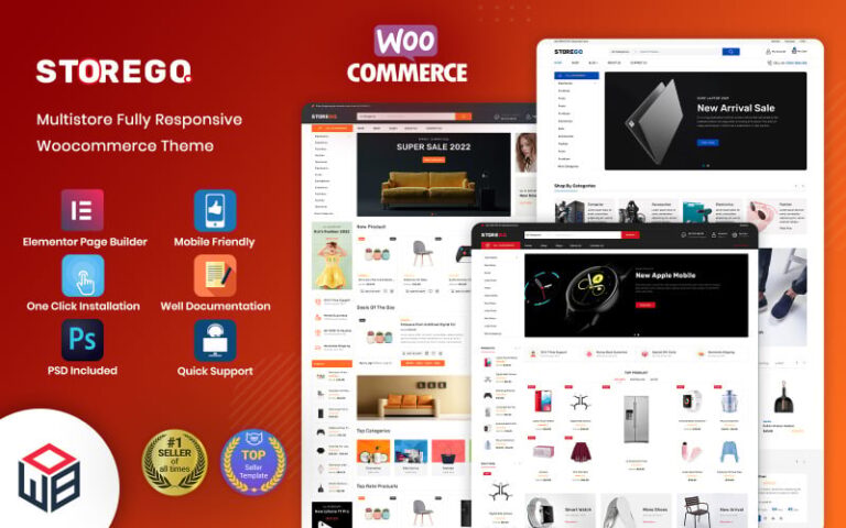 StoreGo - MultiPurpose Electronic Store WooCommerce Theme - Template Witch