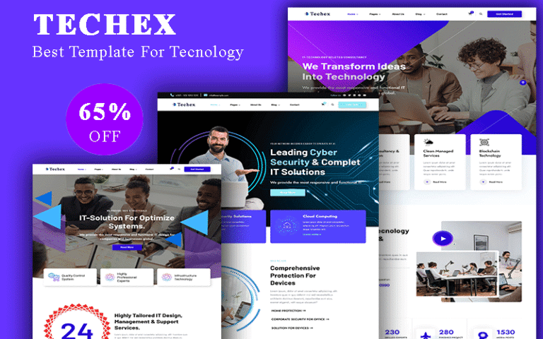 Techex-Technology & IT Solutions HTML Template - Template Witch