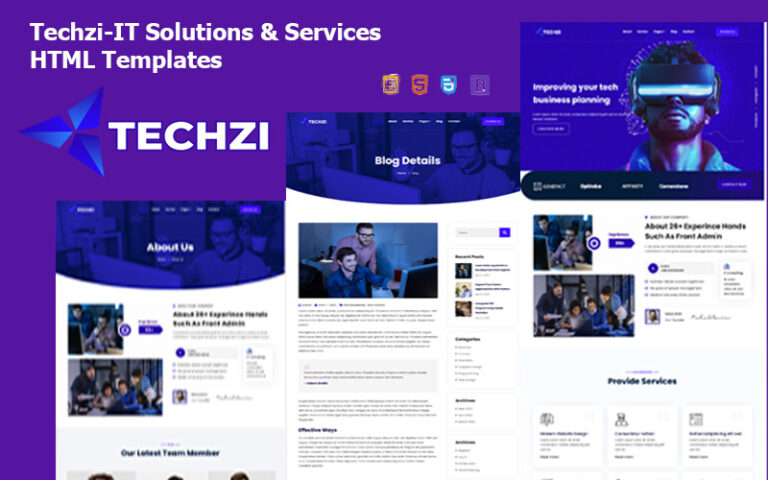 Techzi-IT Solutions & Services Template - Template Witch