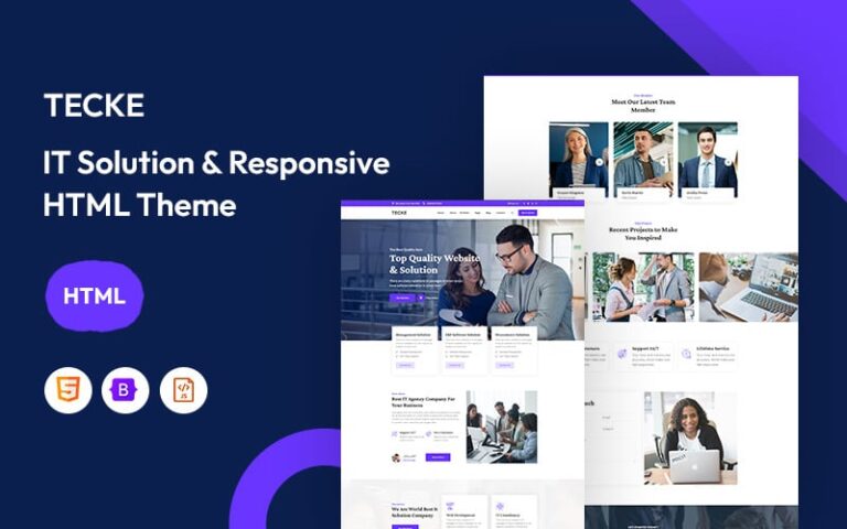 Tecke – IT Solution Website Template - Template Witch