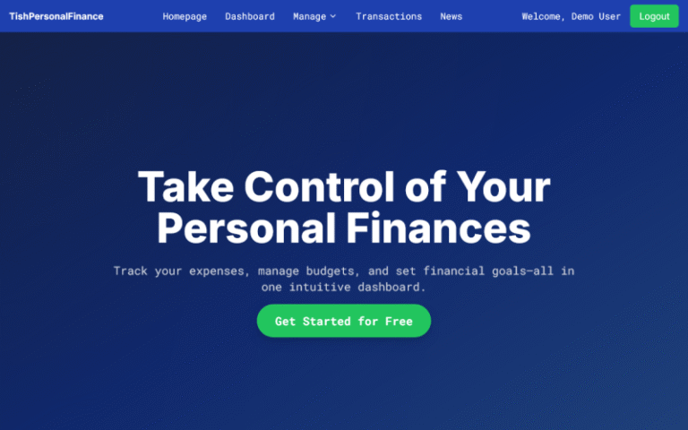 TishPersonalFinance - Next.js, TypeScript and Tailwind CSS Personal Finance Dashboard Template ...