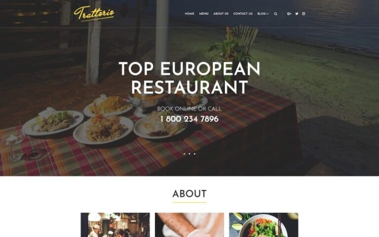 Trattorio - Restaurant WordPress Elementor Theme - Template Witch