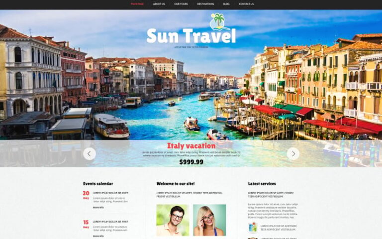 Travel Agency Responsive Joomla Template - Template Witch