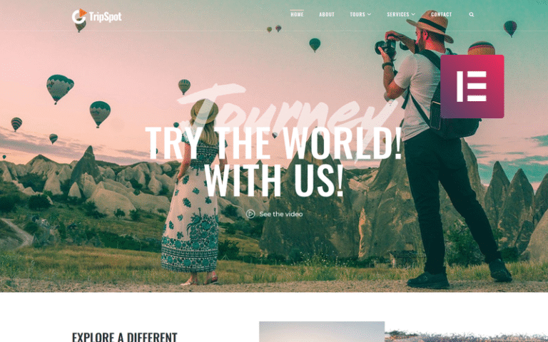 TripSpot - Travel WordPress Elementor Theme - Template Witch