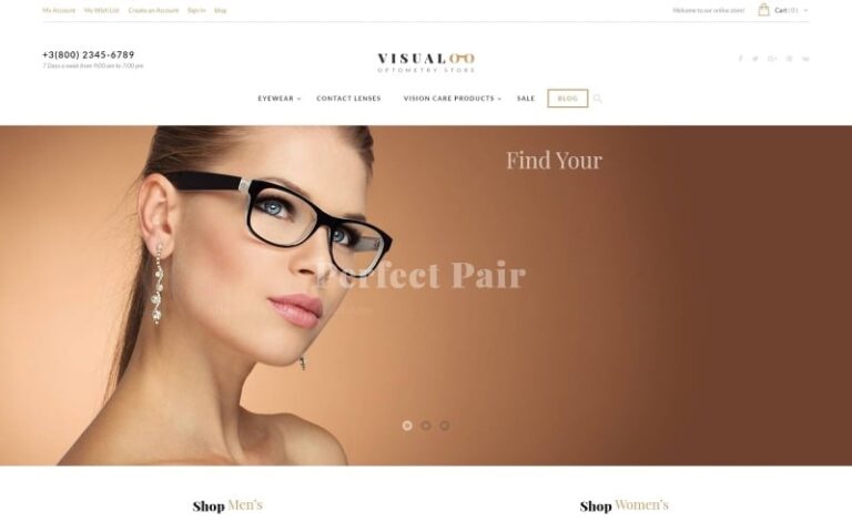 Visualoo - Optics & Optometry Magento Theme - Template Witch