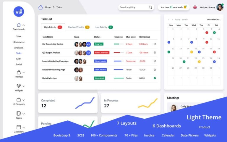 Vivo - Bootstrap 5 Admin Dashboard Template - Template Witch