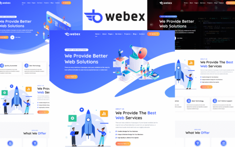 Webex - Web Design And Development Agency HTML5 Template - Template Witch
