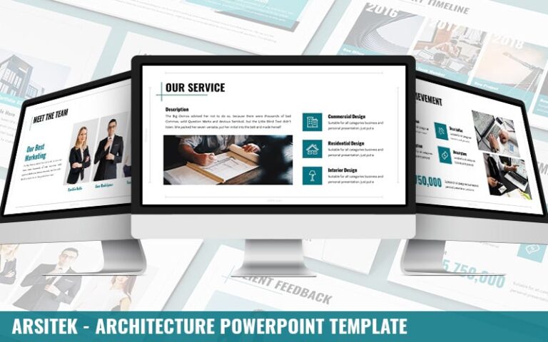 Arsitek - Architecture Powerpoint Template - Template Witch