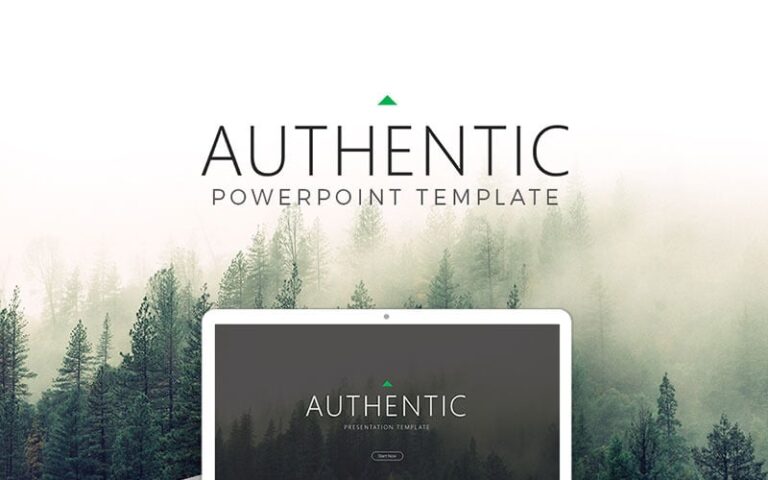 Authentic - PowerPoint template - Template Witch