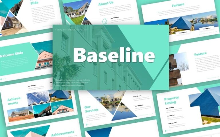 Baseline Listing Presentation PowerPoint template - Template Witch