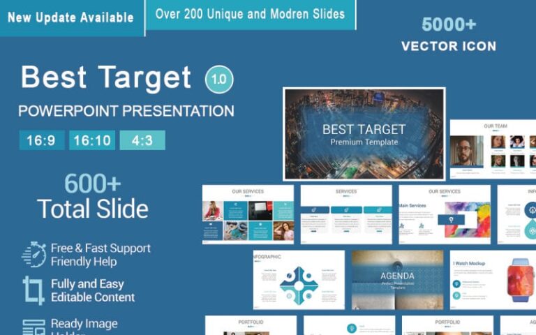 Best Target PowerPoint template - Template Witch