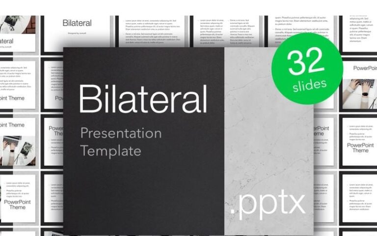 Bilateral PowerPoint template - Template Witch
