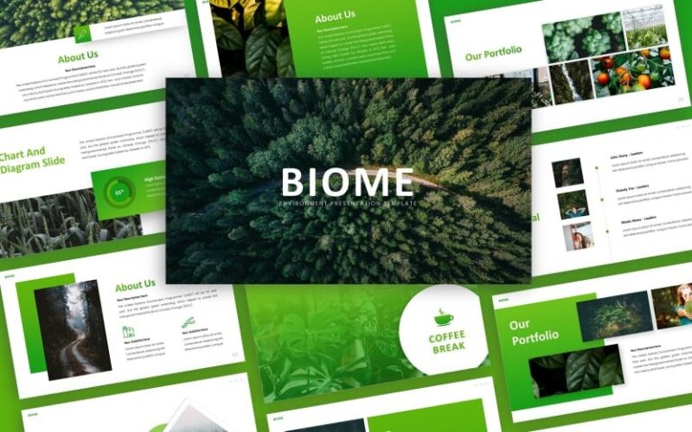 Biome - Environment Multipurpose PowerPoint Template - Template Witch
