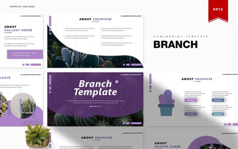 Branch | PowerPoint template - Template Witch