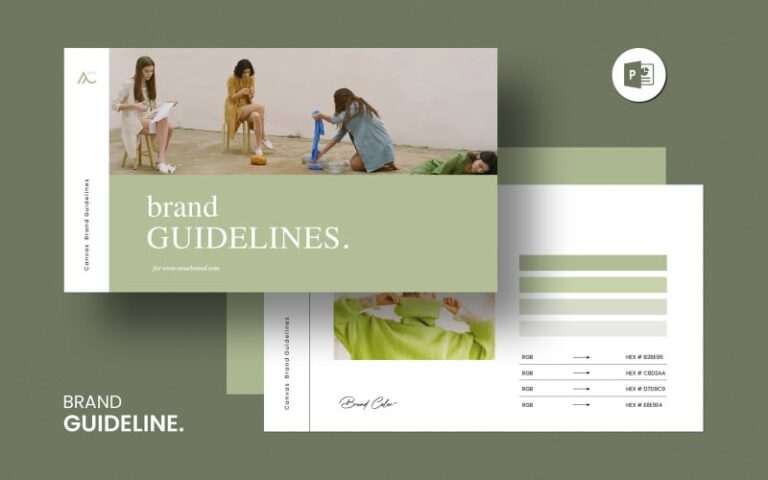 Brand Guidelines PowerPoint - Template Witch